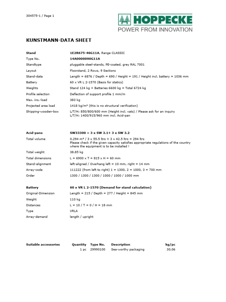 Rack and Pan Data Sheet (2-Step Rack) | PDF