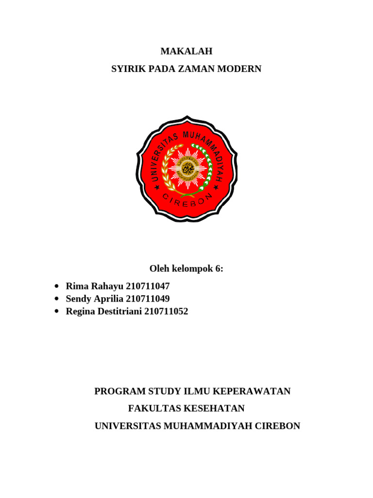 Kel6, Syirik Pada Zaman Modern | PDF