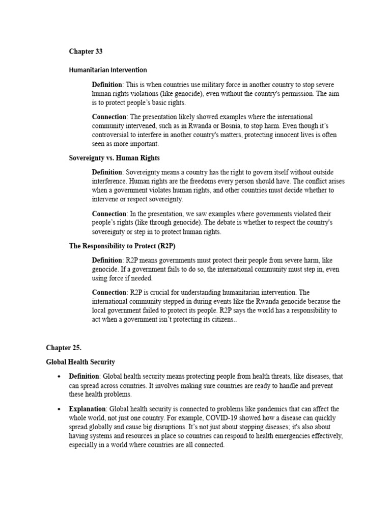IR FINAL QUIZ | PDF | Human Migration | Responsibility To Protect