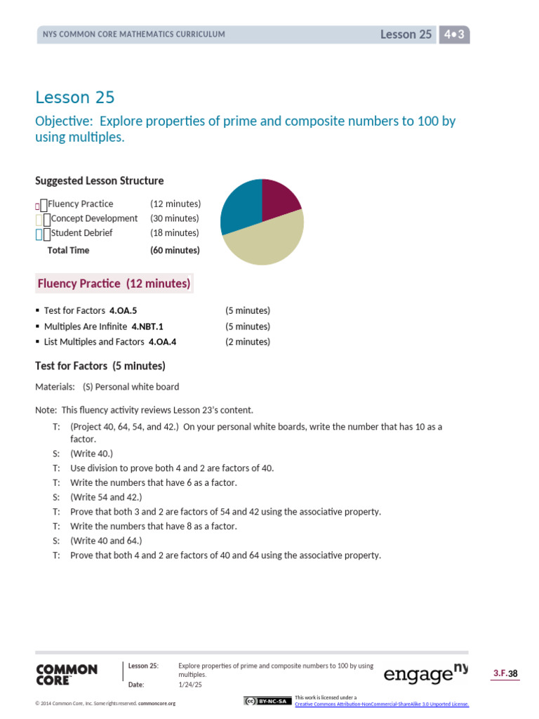 math-g4-m3-topic-f-lesson-25 | PDF | Prime Number | Numbers