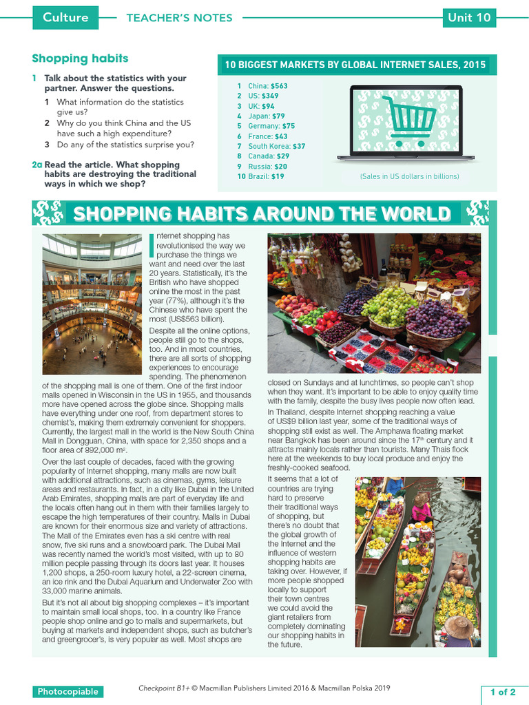 Checkpoint B1+ - TRC - Culture - U10 | PDF | Shopping Mall | Dubai