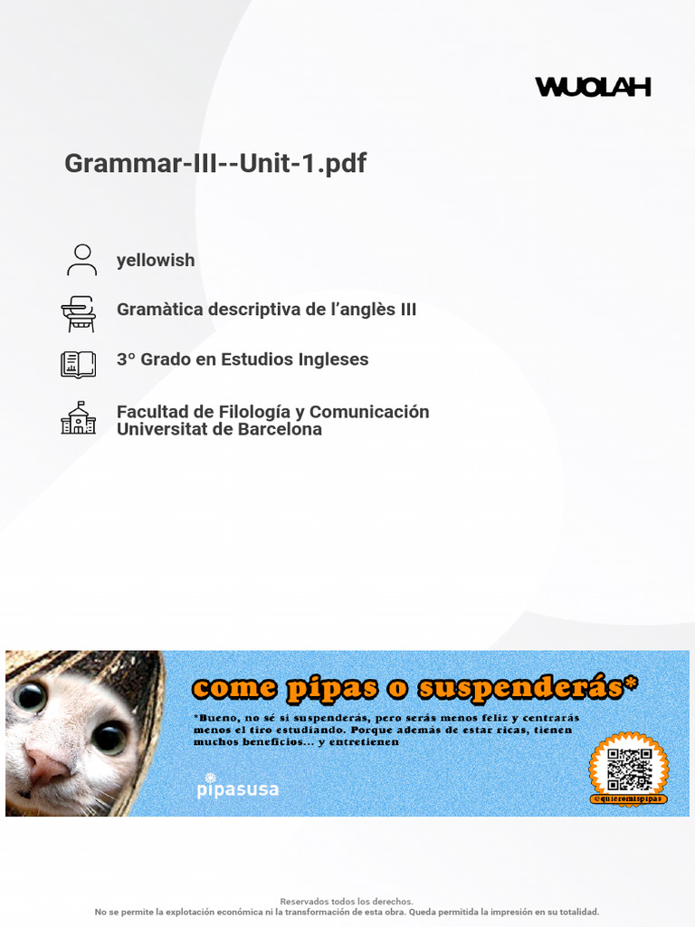 -Grammar-III--Unit-1 | PDF | Syntax | Linguistics