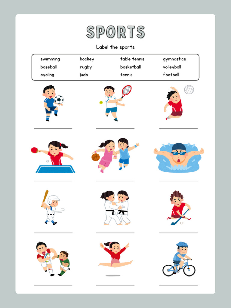 Sports Worksheet | PDF