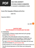 Freshman Geography Lecture 3 | PDF | Plateau | Ethiopia