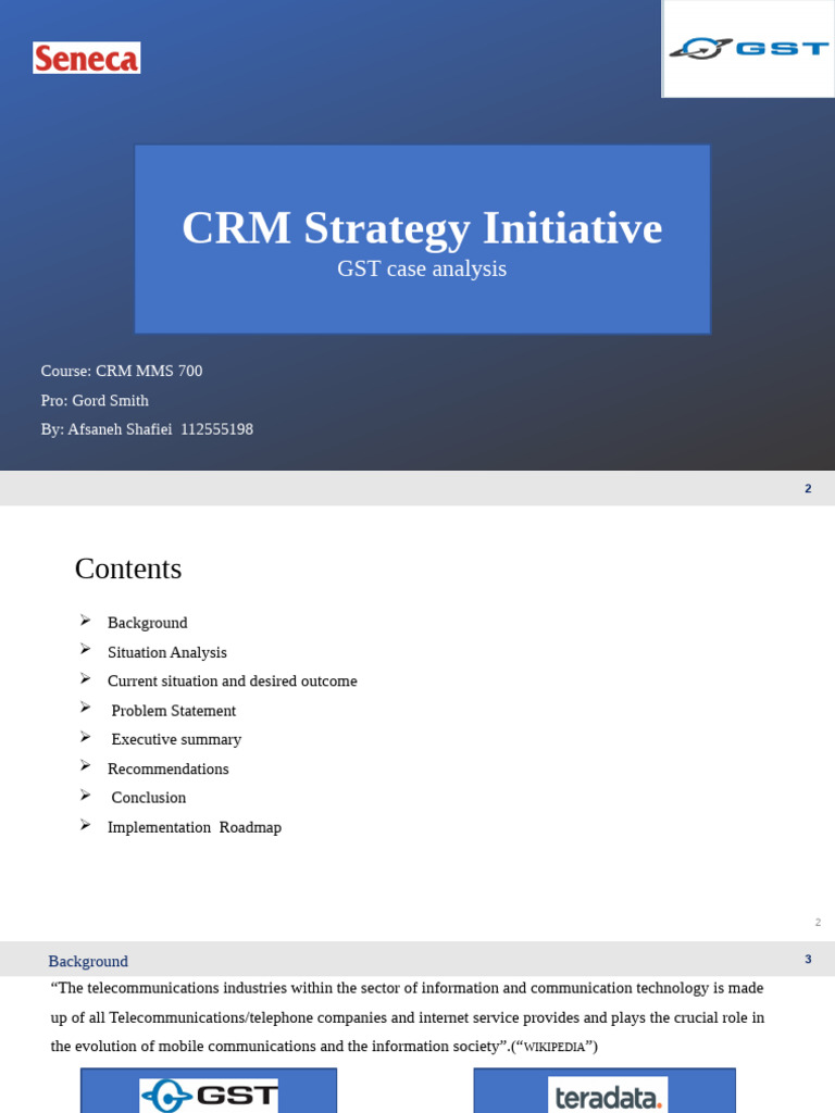 GST_case_assignment_3.pptx | PDF | Customer Relationship Management | Analytics