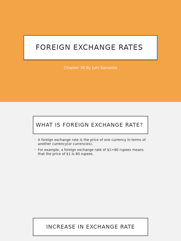 Foreign Exchange Rates | PDF | Exchange Rate | Currency Appreciation ...