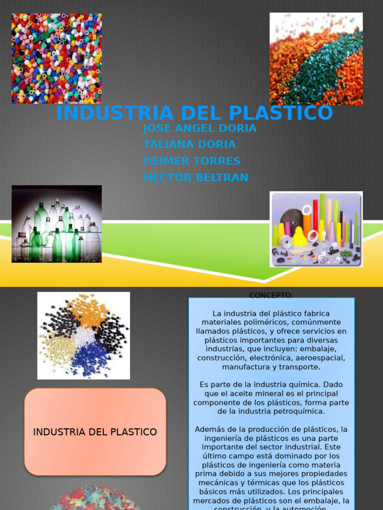 Presentación de La Industria Del Plastico | PDF | El plastico | Polietileno