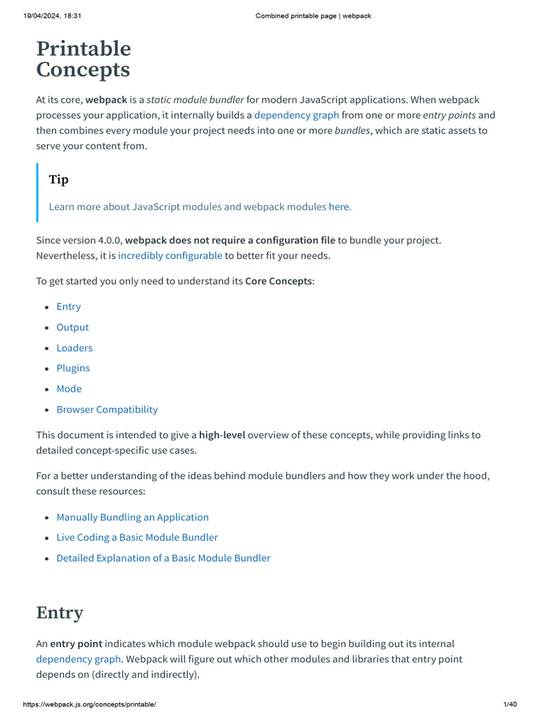webpack | PDF | Library (Computing) | Java Script webpack | PDF | Library (Computing) | Java Script