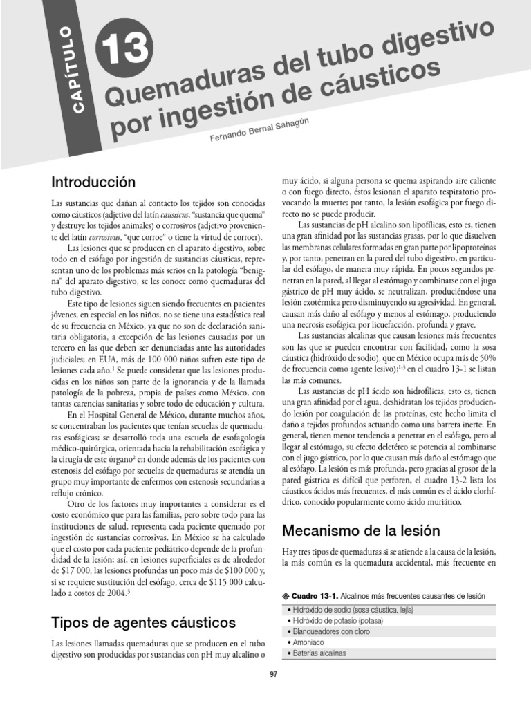 4 Esofagitis Caustica | PDF | Quemar | Endoscopia
