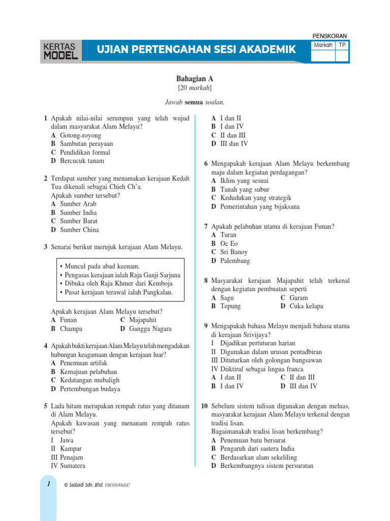 2024 Sejarah TG2 Upsa | PDF