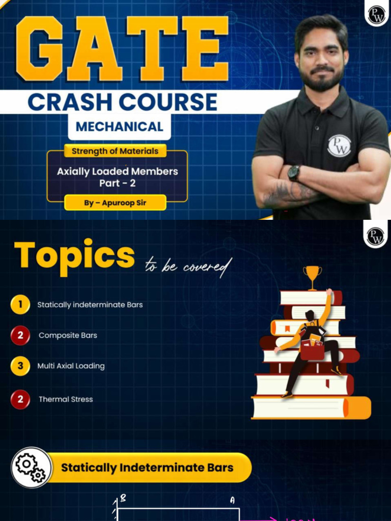 Axially Loaded Members (Part 02) (Lec 02) - Class Notes | PDF