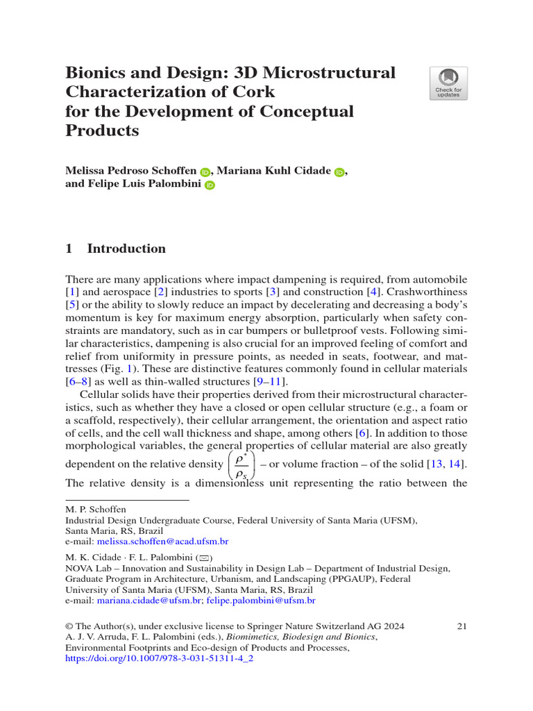 Cork Microstructure for Eco-Design Products | PDF | 3 D Computer Graphics | Oak