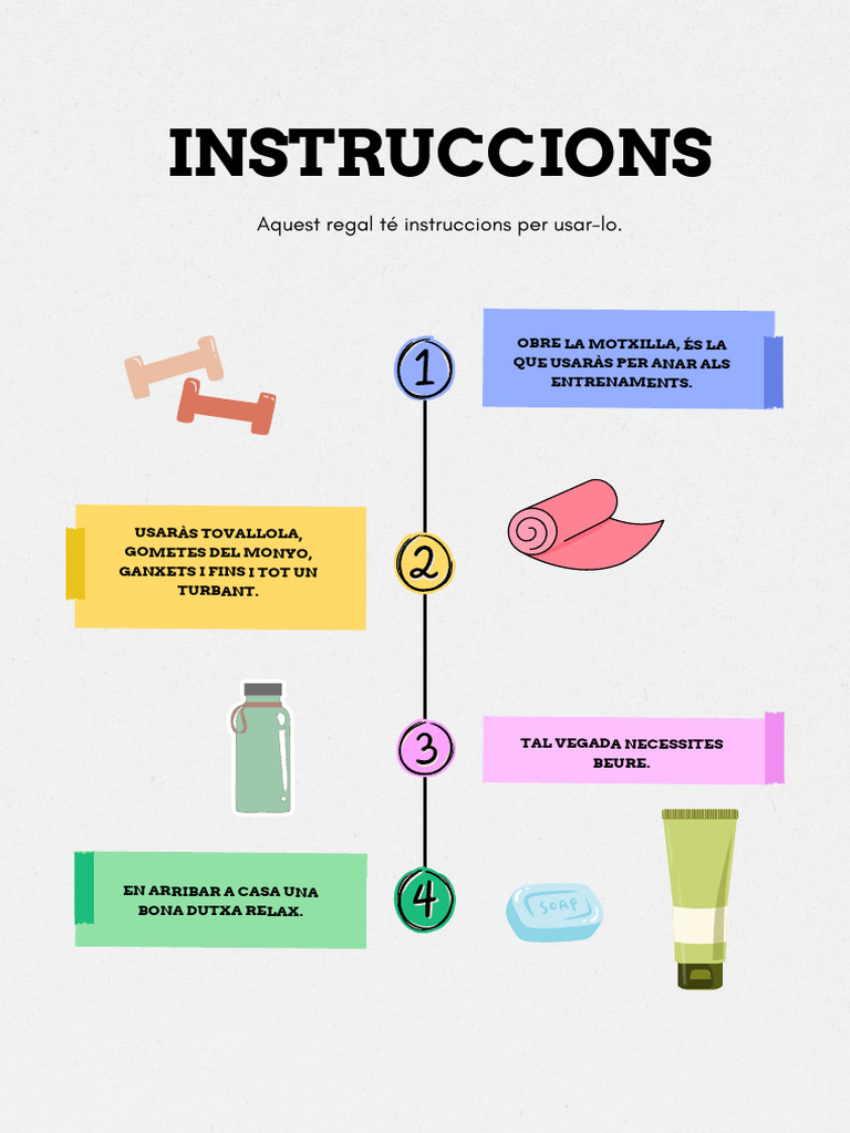 Instruccions | PDF