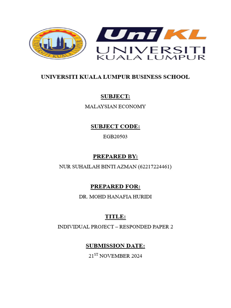 Individual Project (Responded Paper 2) | PDF | Business Cycle ...