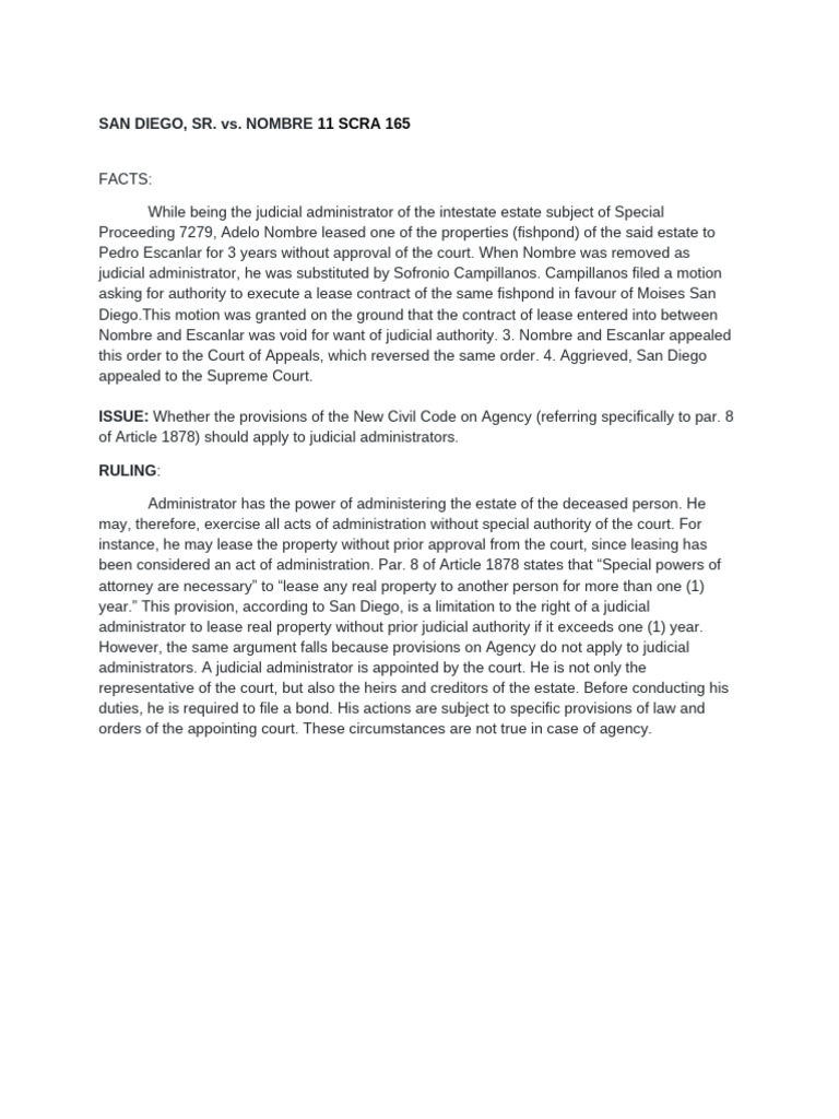 Agency Case Digest 2. | PDF | Lawsuit | Power Of Attorney
