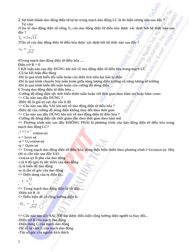 Tracnghiem VL2 (Da Chinh Sua) | PDF