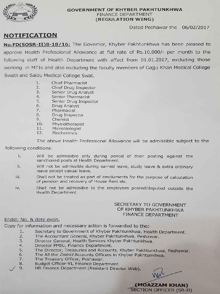 Health Professional Allowance | PDF