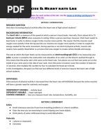 Heart Rate Investigation Guide | PDF | Heart Rate | Heart