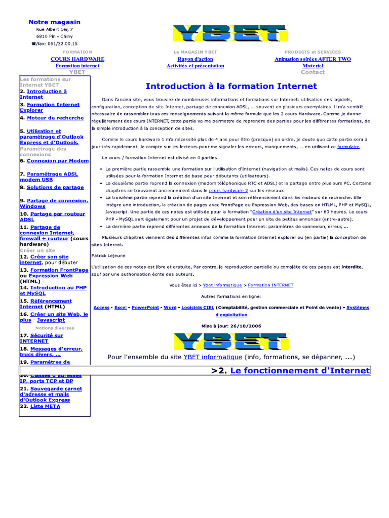 Introduction À La Formation Internet | PDF