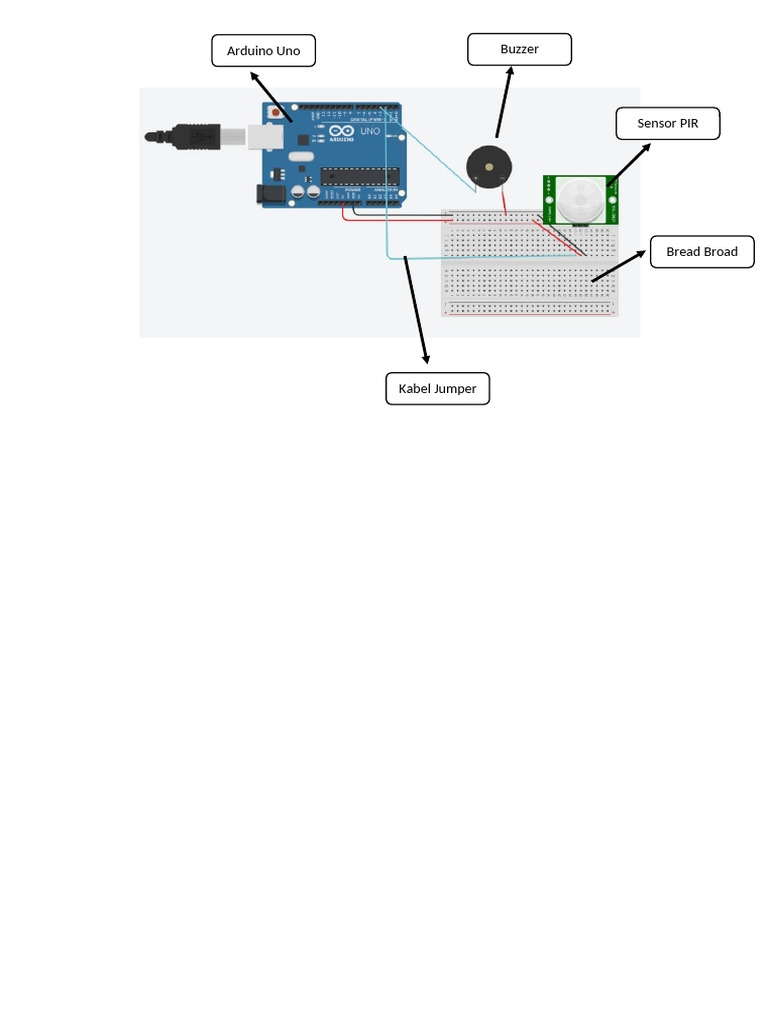 Rangkaian Buzzer dengan Arduino Uno | PDF