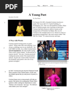 THE HILL WE CLIMB - Amanda Gorman | PDF | Poetry