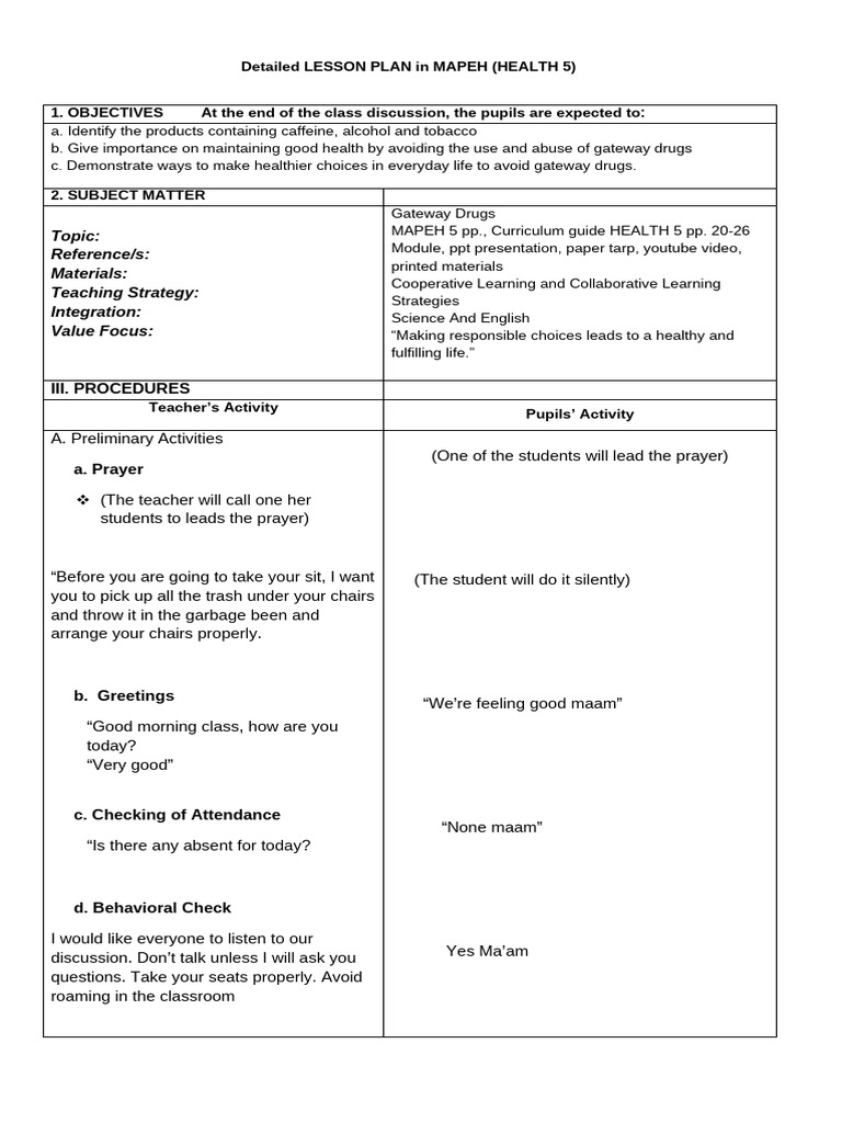 LP Nelly Health 5 - Gateway Drugs | PDF | Caffeine | Alcoholic Beverages