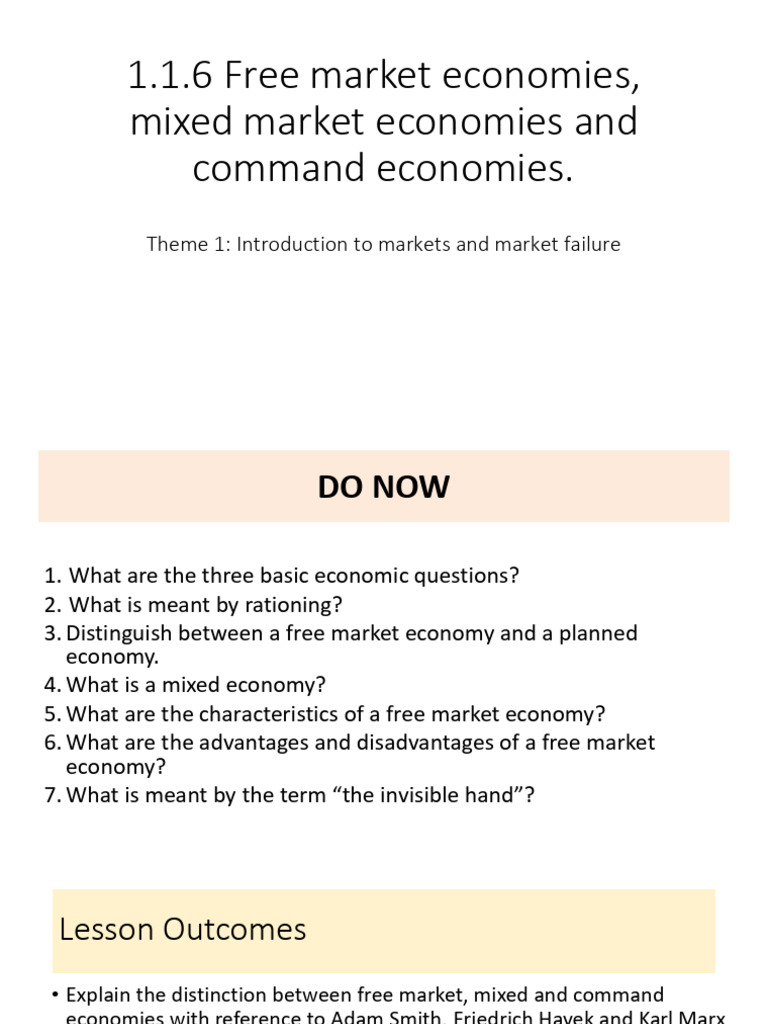 116 Free Mixed Command Economy - 2 | PDF | Free Market | Market (Economics)