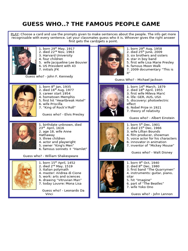 A1LevelEmpower.GuessWHo | PDF | Mother Teresa
