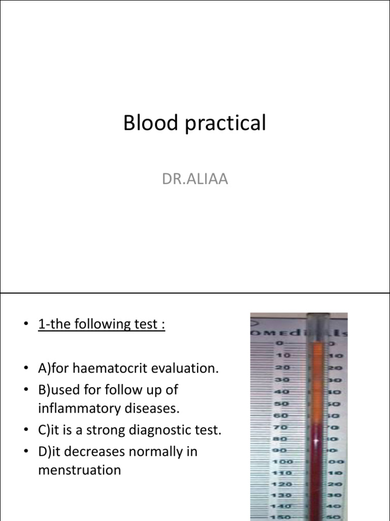 Hematology Test Insights | PDF