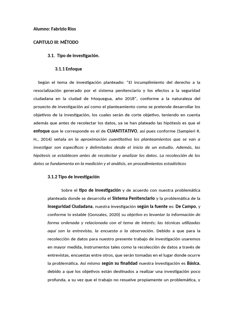 Enfoque de Investigacion Fabrizio Rios | PDF | Causalidad | Hipótesis