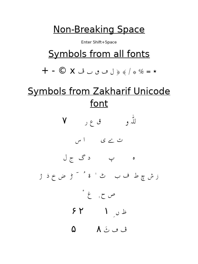 In Page Symbols | PDF
