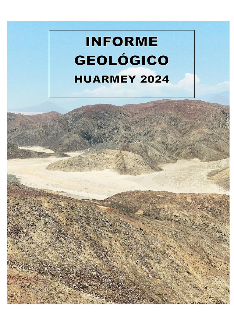 Informe - Huarmey | PDF | Roca (geología) | Volcán
