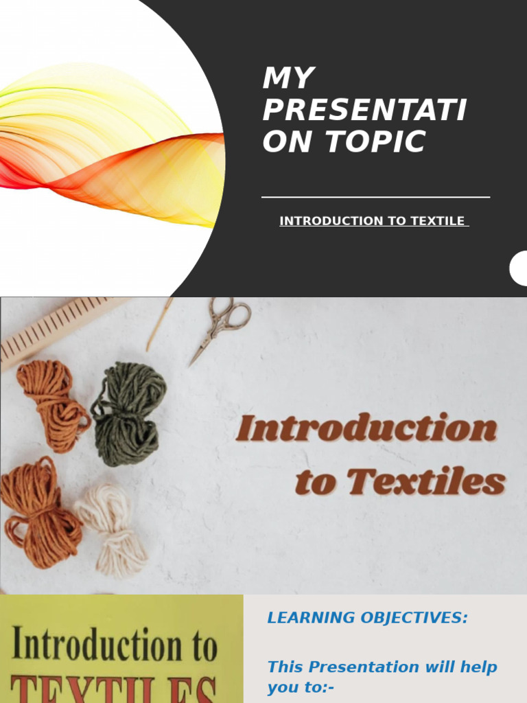 Textile ppt | PDF