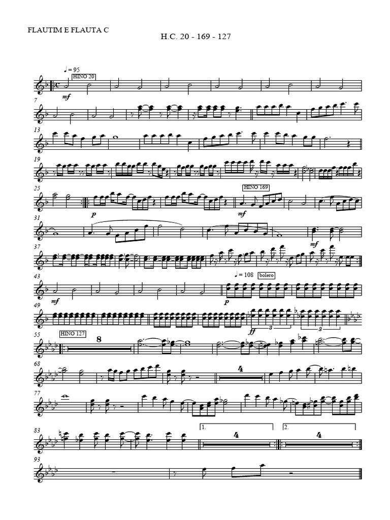 Flautim e Flauta C Sheet Music | PDF