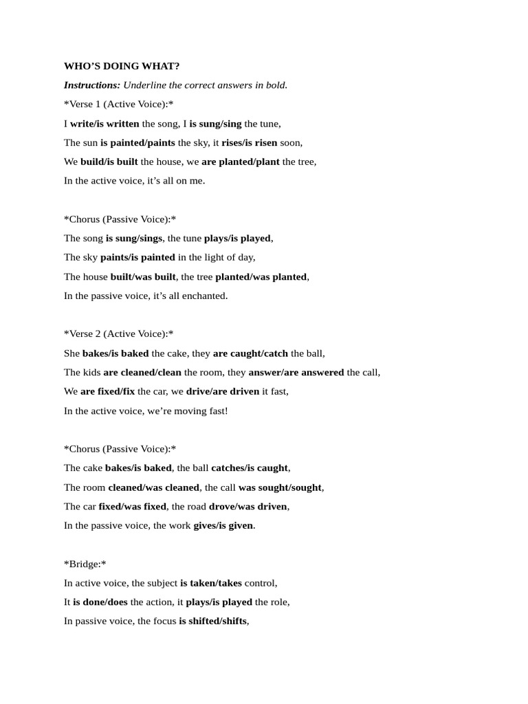 Lend Me Your Ears (Beginners) | PDF | Song Structure