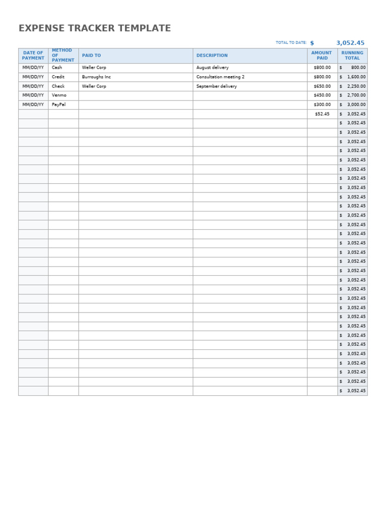 IC Expense Tracker 11656 | PDF