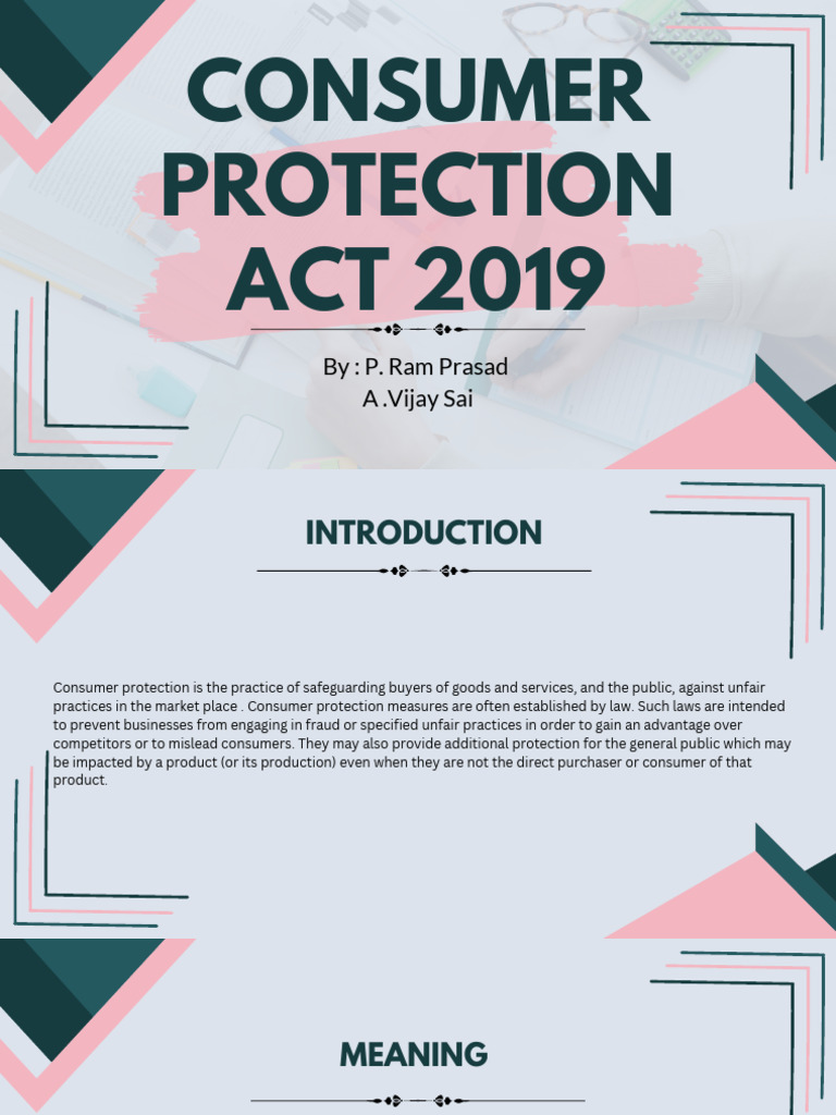 Consumer Protection Act 2019 - 20250113 - 180433 - 0000 | PDF | Consumer Protection | Mediation