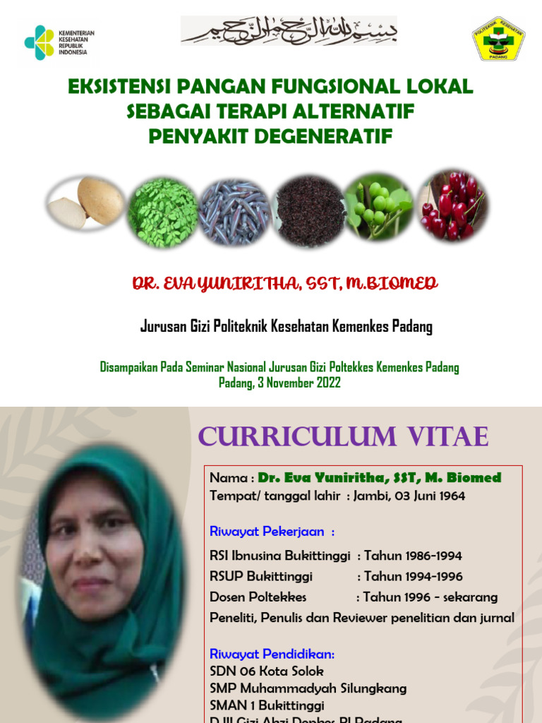 Materi Eva Yuniritha_webinar_jurusan Gizi Penyakit Degeneratif 03122022 | PDF