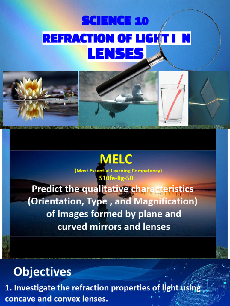 Understanding Lens Refraction and Images | PDF | Atomic | Lenses