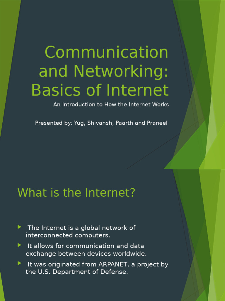 Unit 3 - Communication and Networking Basics of Internet | PDF ...