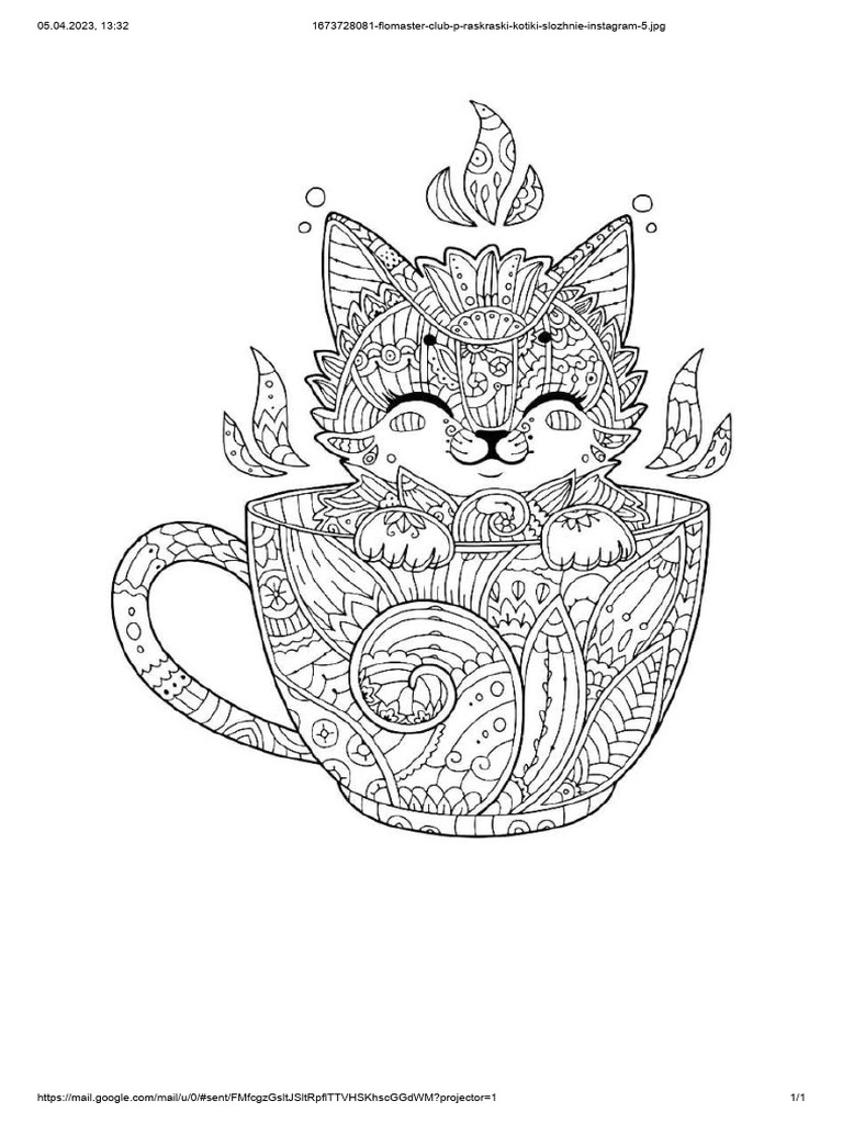 1673728081 Flomaster Club p Raskraski Kotiki Slozhnie Instagram 5.Jpg | PDF