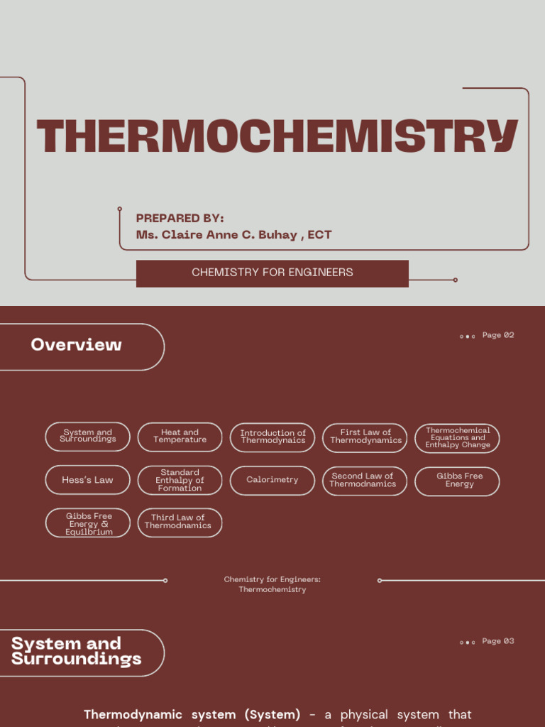 Introduction To Thermo Chemistry | PDF | Enthalpy | Temperature