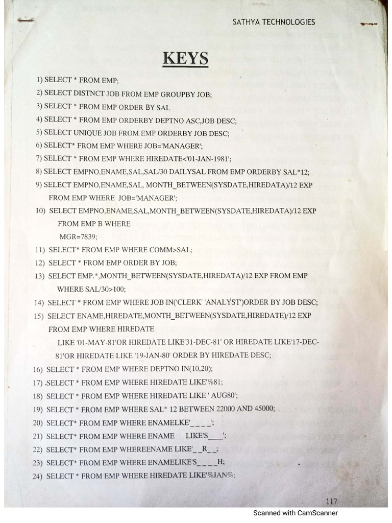 MS SQL Keys (1) | PDF