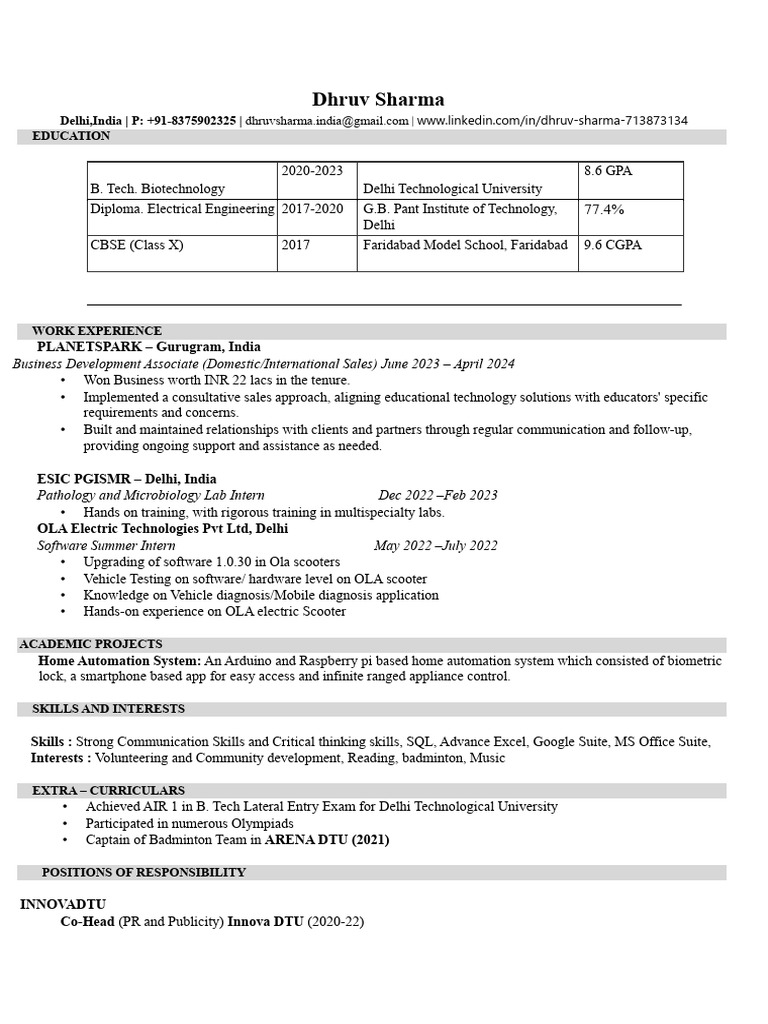 Dhruv resume 2024 (1) (2) | PDF
