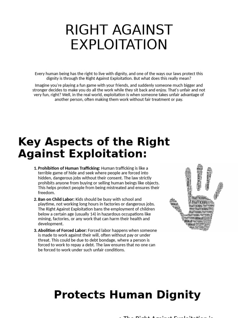 Right Against Exploitation | PDF