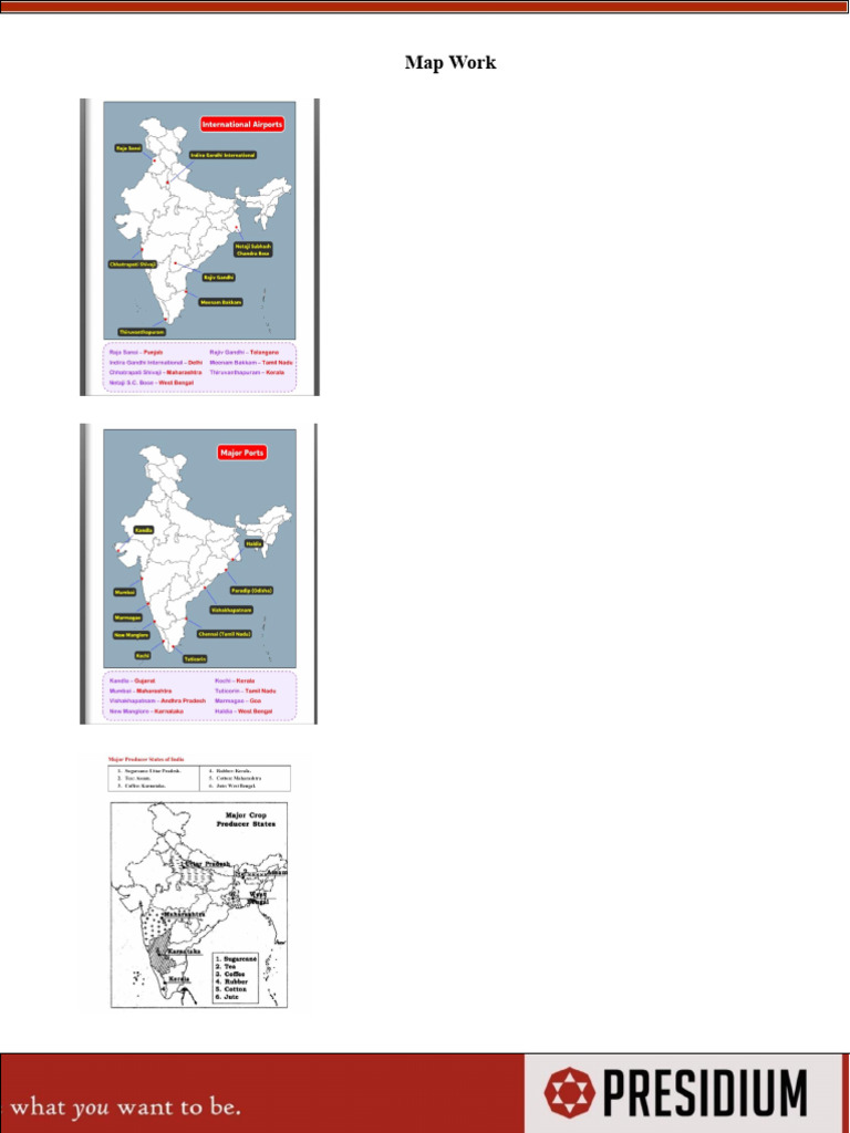 Map Work For Reference | PDF