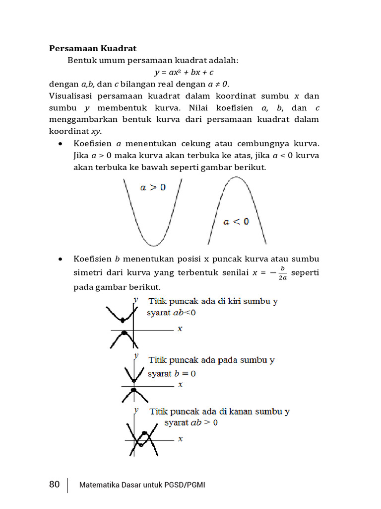 Materi 3 Persamaan Kuadrat Dan Pertidaksamaan Kuadrat | PDF
