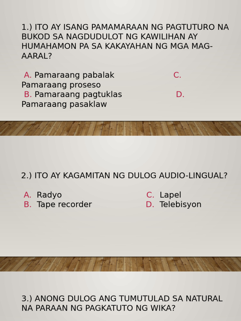 TANONG | PDF