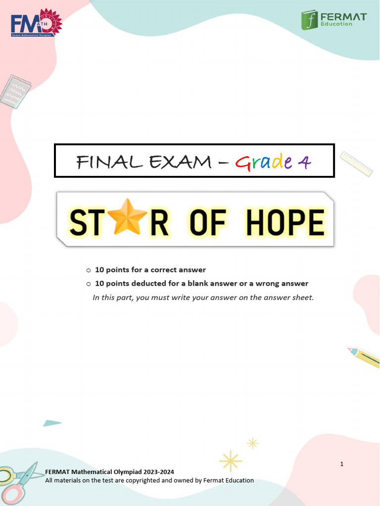 Grade 4 Star of Hope | PDF