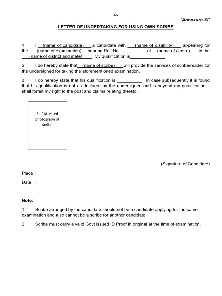 SCRIBE Form | PDF